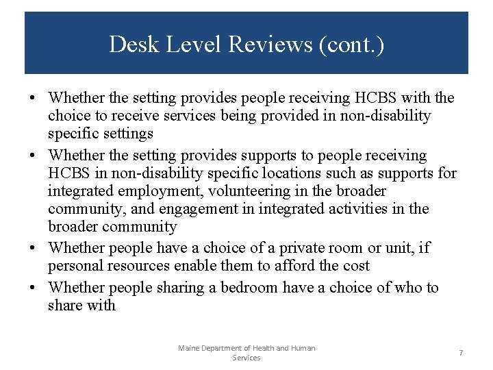 Monthly HCBS Provider Meeting Heidi Bechard OADS HCBS