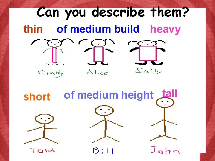 Unit 9 What does he look like By