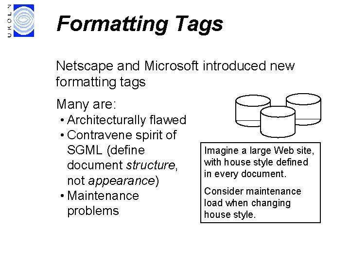 e Lib Technical Issues Concertation Day Introduction and