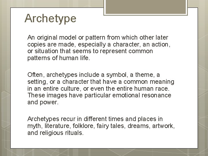theme Unit 5 Lit terms Theme Didactic Symbol