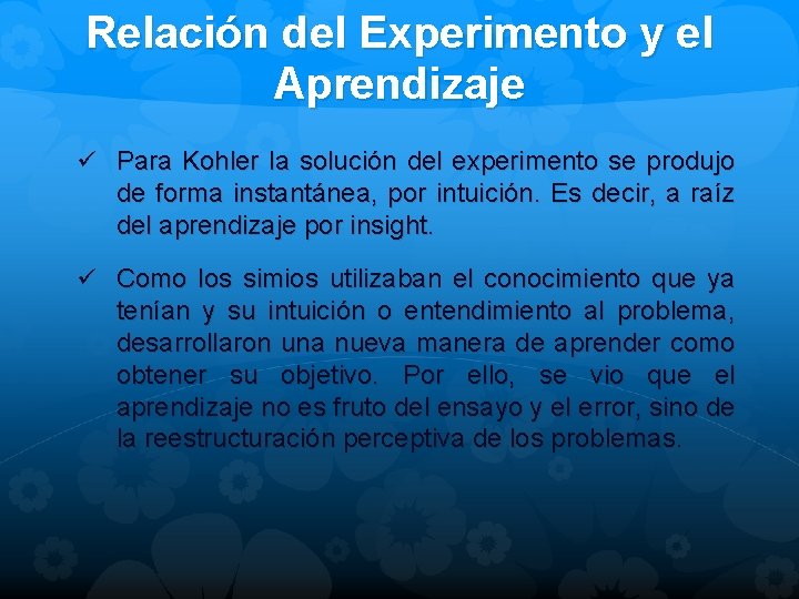 Experimento de Simios Wolfgang Kohler Mara Claudia Chu