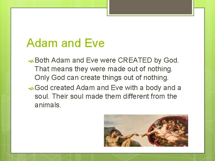Adam and Eve Chapter 5 Adam and Eve