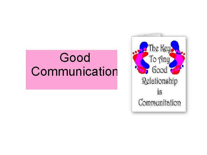 Good Communication Today we are learning To understand