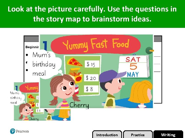 Writing a picture story about a fast food