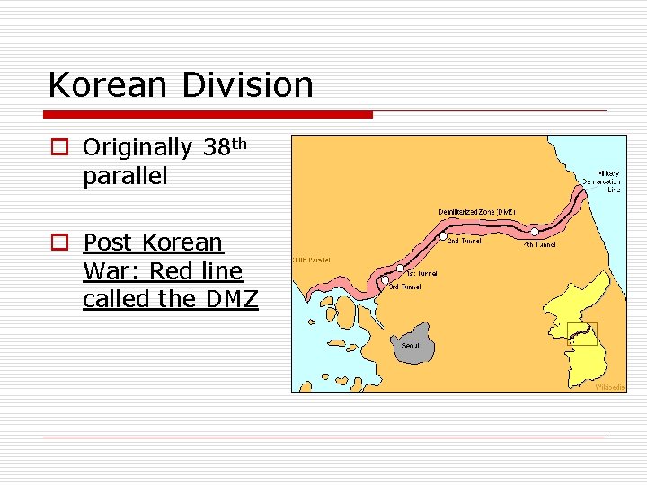 Divided Korea Two Koreas Today o South Korea