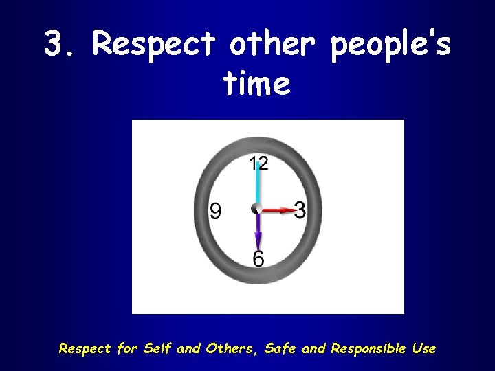 Respect for Self and Others Safe and Responsible