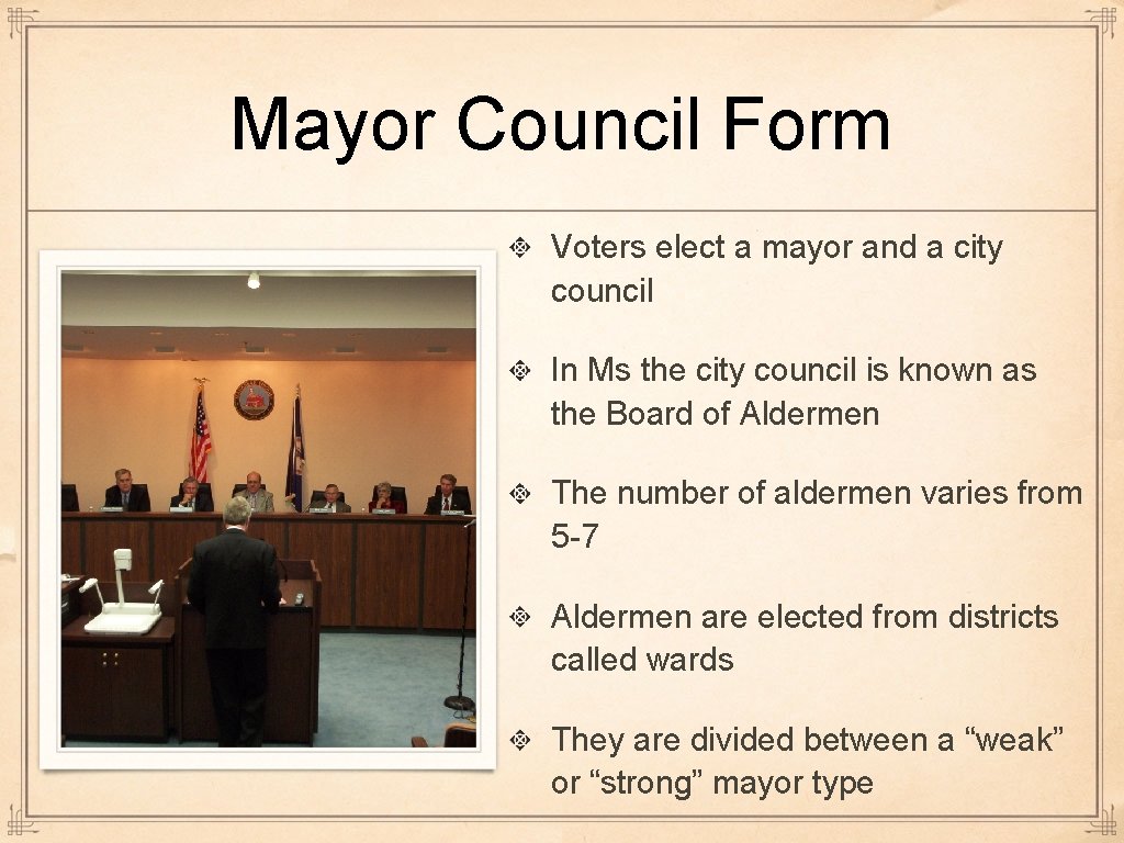 Mississippi History Chapter 15 Chapter Preview Beat System