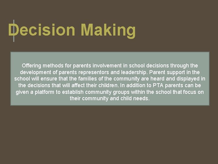 Lincoln Elementary School Parent Presentation Brittany Redding ECE