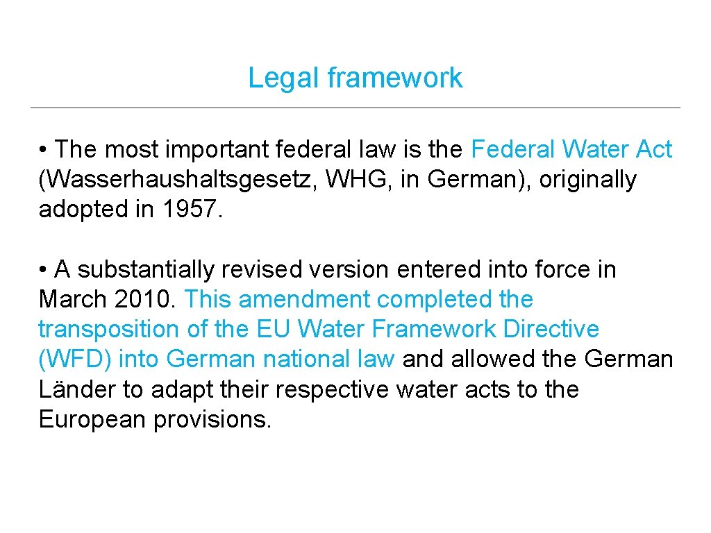 Lecture on Corporate Social Responsibility EU Water framework
