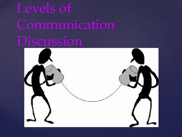 Levels of Communication in our Daily Lives SPV