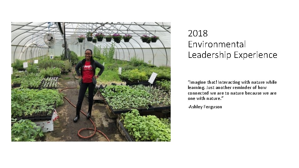2019 Environmental Leadership Experience This has been such