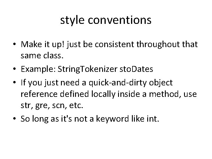 Creating A Class Fields Instance Variables Fields Are