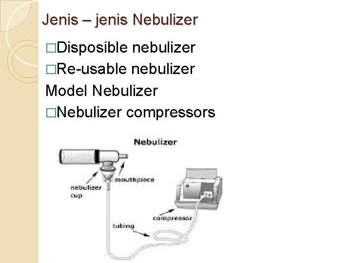 Pemakaian alat Nebulizer dan EKG Kelompok 3 Nebulizer