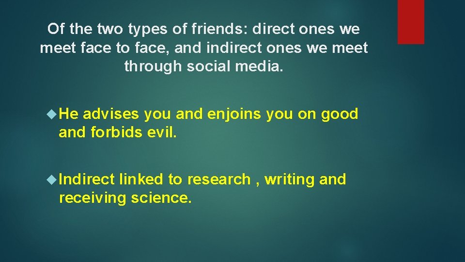 Selecting Friends UNIT 5 LESSON 3 Learning Objectives