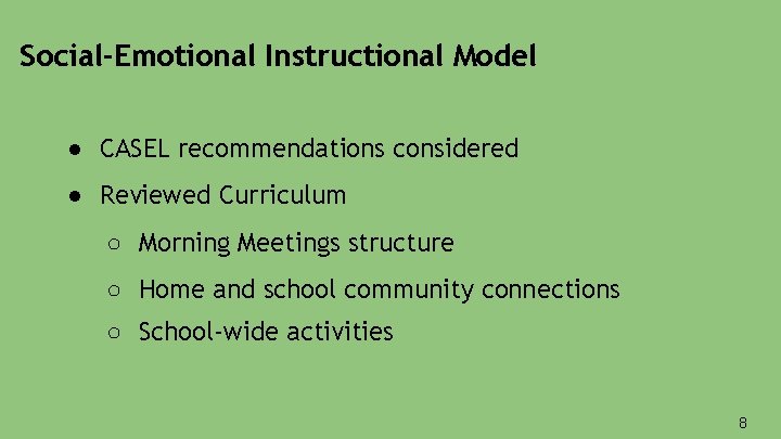 Social Emotional Learning SEL OverviewUpdate Dr Jim Russo