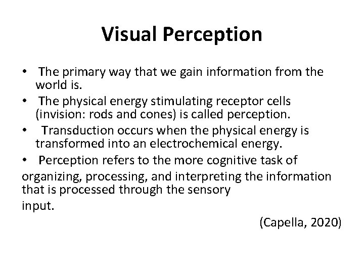 Assessment 1 Perception Consciousness and Attention PSYFP 7421