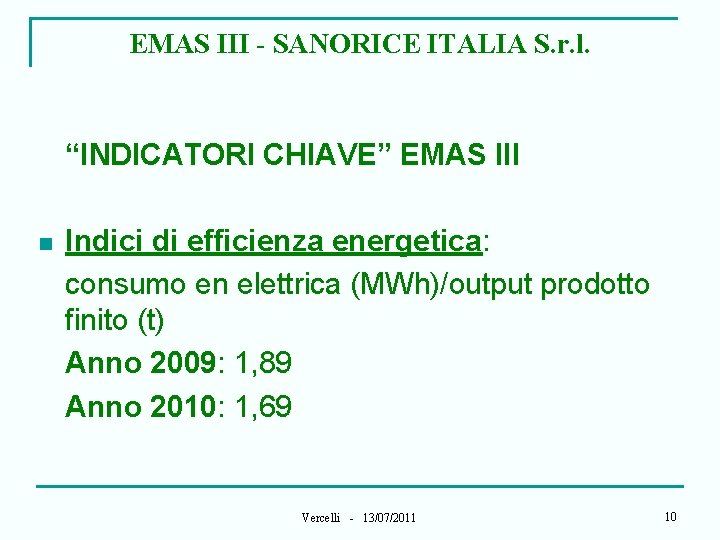 EMAS III il sistema di gestione ambientale europeo