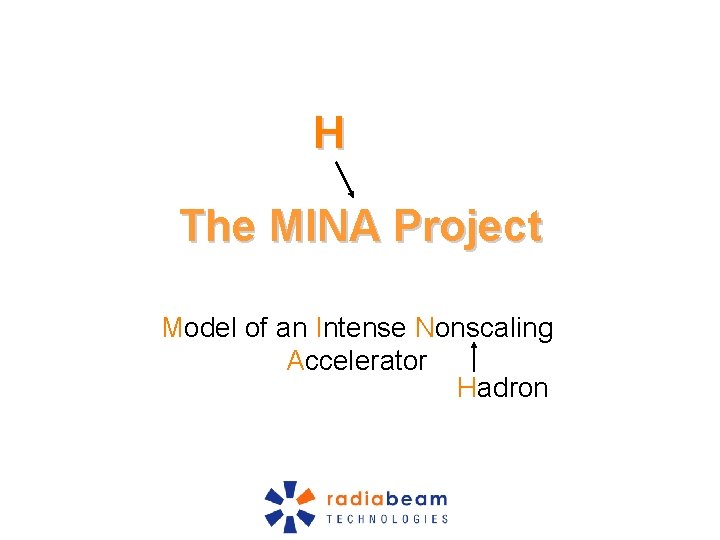 H The MINA Project Model of an Intense