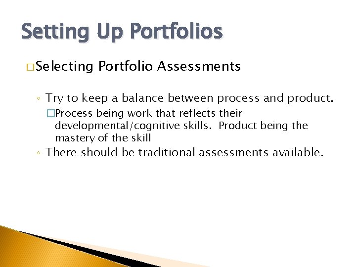 Chapter 9 Portfolio Assessment Lecture by Chris Ross