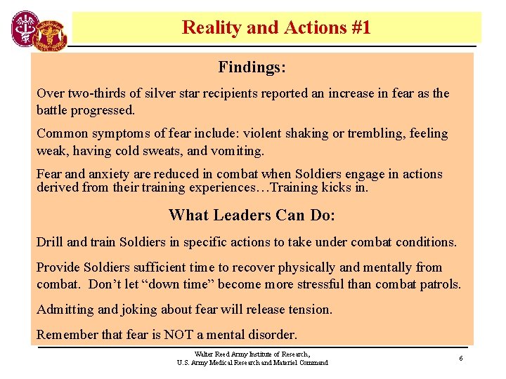 10 Tough Facts About Combat and what Leaders