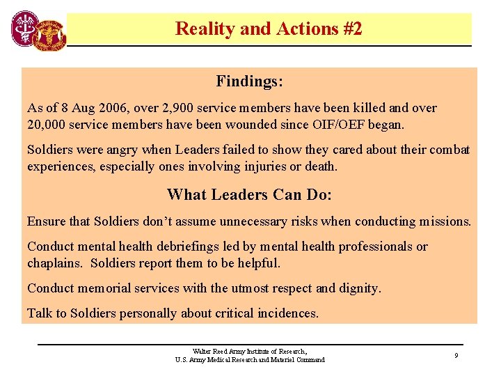 10 Tough Facts About Combat and what Leaders