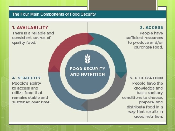 Food Security Sustainable Production and Distribution Outline 01