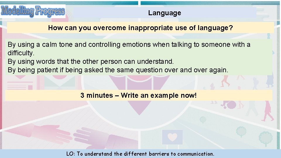 Barriers to communication 2 1 List the four