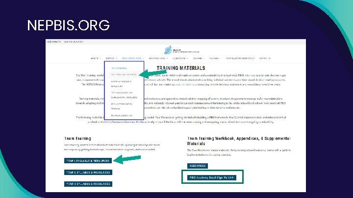 WELCOME TO PBIS SCHOOLWIDE TEAM TRAINING As you