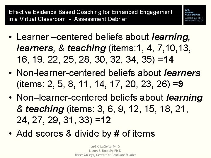 Effective Evidence Based Coaching for Enhanced Engagement in