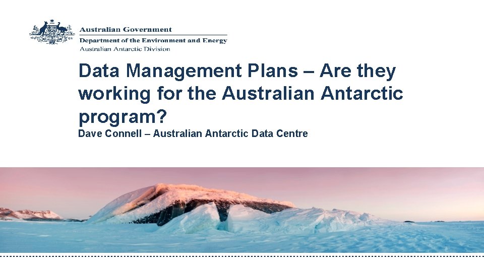 Data Management Plans Are they working for the