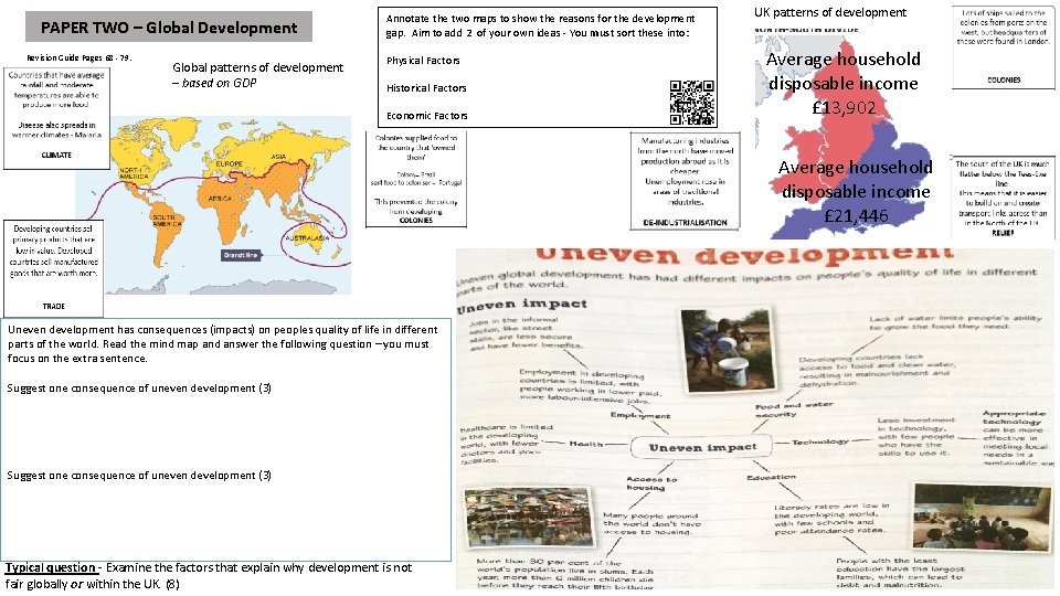 Key terms PAPER TWO Global Development Revision Guide