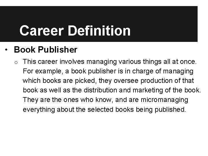 Book Publishing Andrea Cooper Kaitlyn Jung Carter Murphy