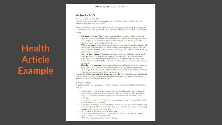 Welcome to Mr Napiers PE Class Mc Fadden