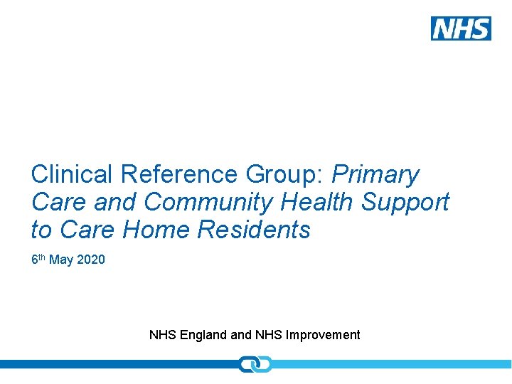 Clinical Reference Group Primary Care and Community Health
