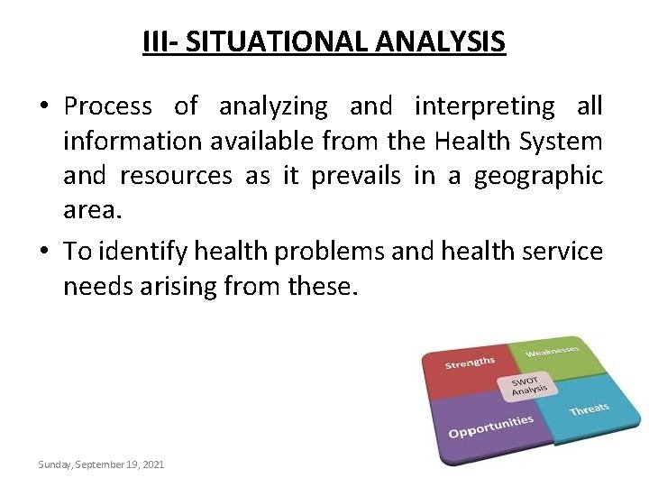 Public Health Planning and Health System Analysis LEC