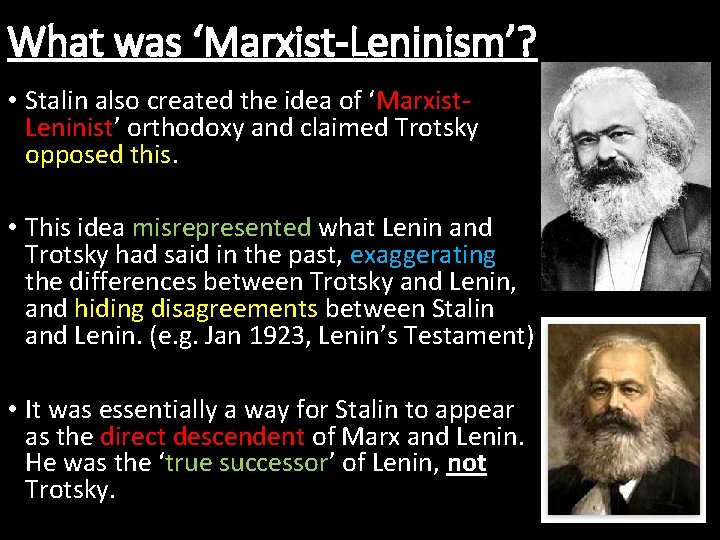 What role did ideology play in Stalins rise