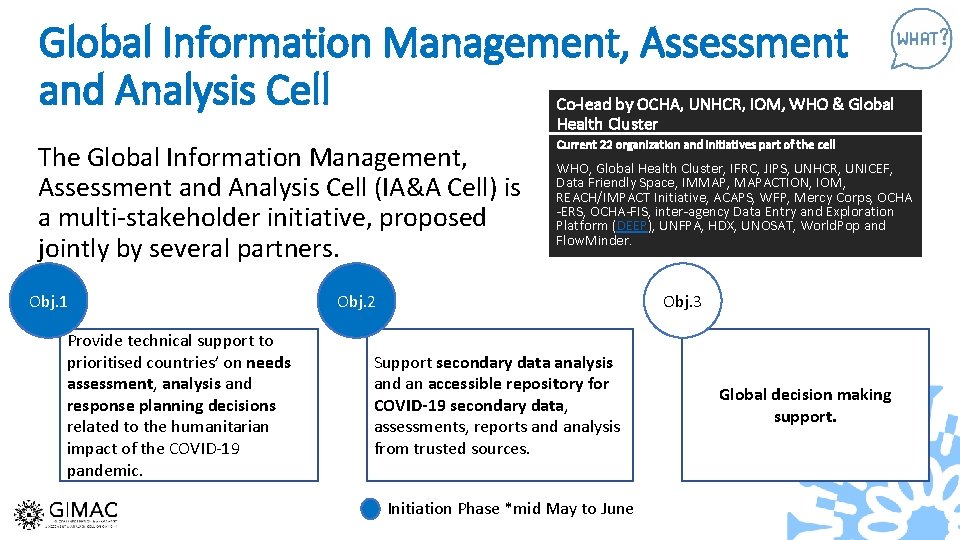 Global Information Management Assessment and Analysis Cell on