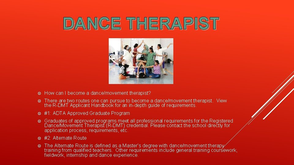 DANCE PROGRESSION ROUTES A presentation by Samuel Murray