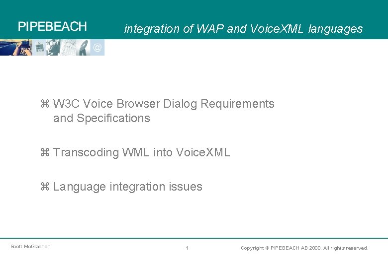 integration of WAP and Voice XML languages z