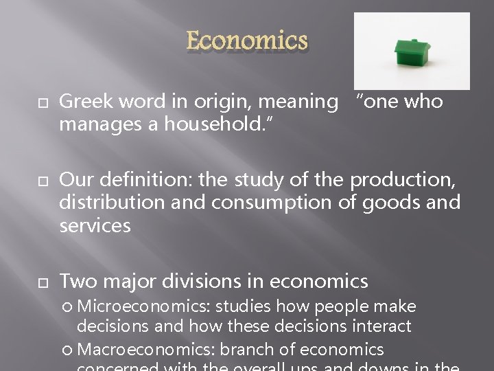 Principles of Economics The Basic Ideas and Principles