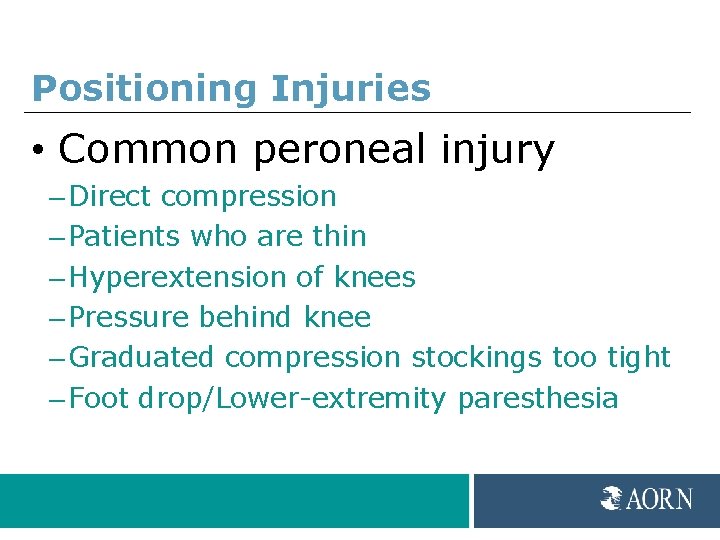 The Basics of Positioning Patients in Surgery Prevention