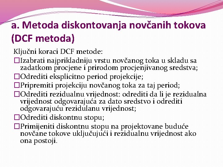 Pristupi i metode procjene diskontna stopa i modeli