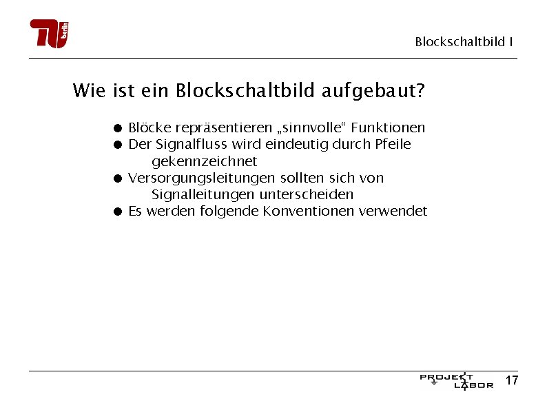 Blockschaltbild I Eugen Wolf Betreuerin Kathleen Jerchel 1