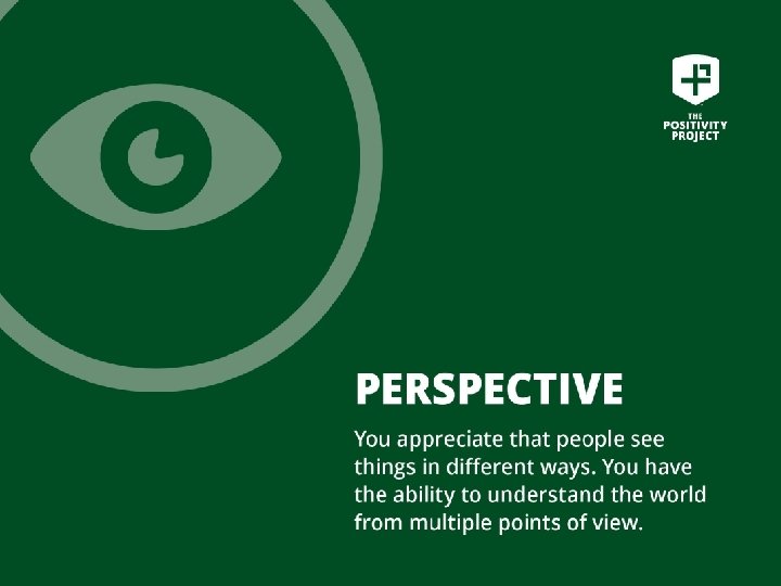 Other People Matter Perspective The 24 Character Strengths