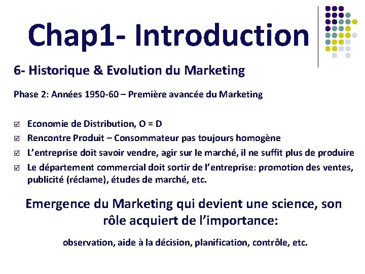 MARKETING Plan du cours Introduction ISCAE 2 0