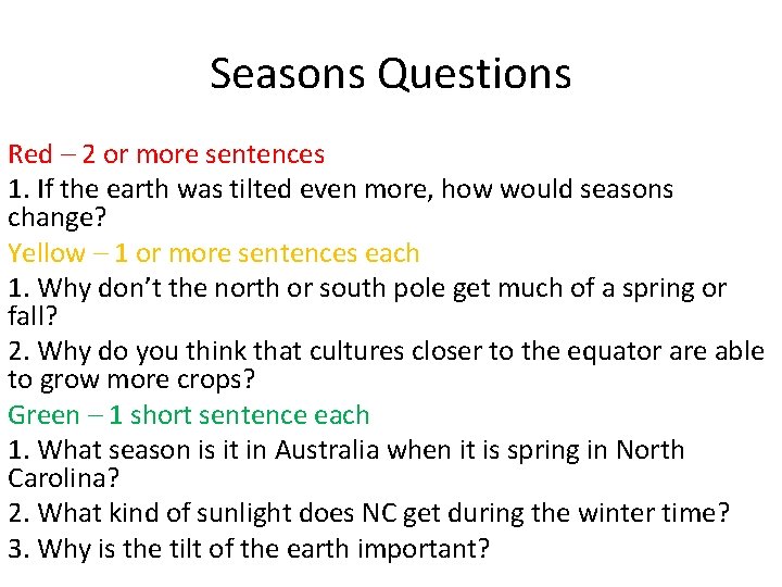 Motion of the Earth 1 Number from 1