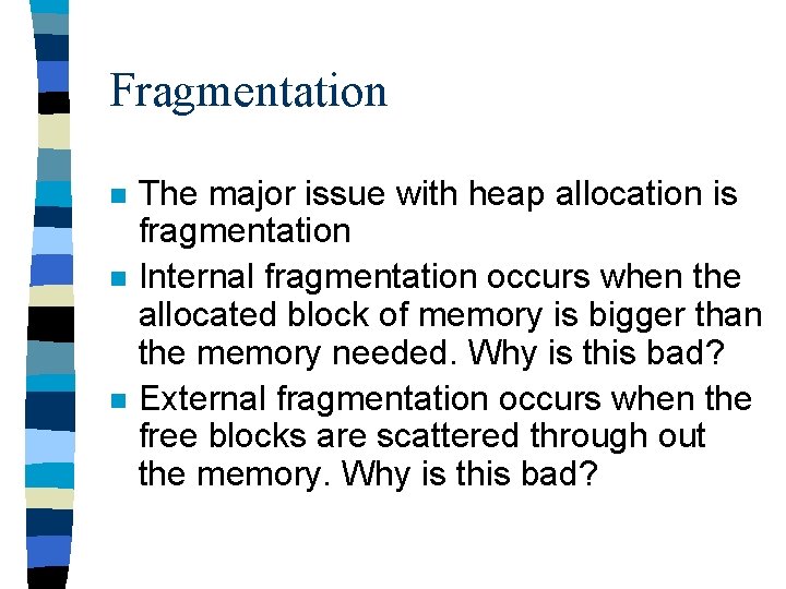 Binding Times n n Binding is an association