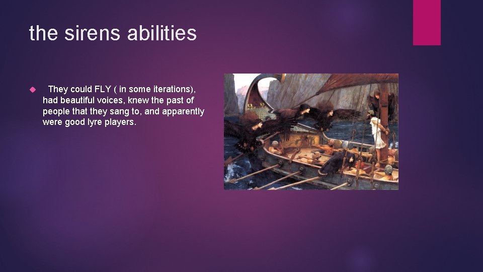 The sirens BY JORDAN SNOW General background The