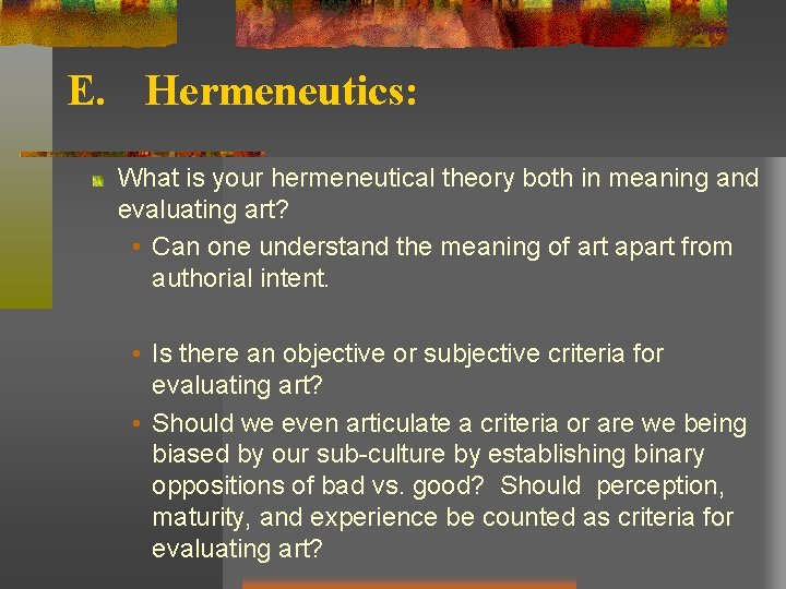 An Introduction Art is the difference between seeing