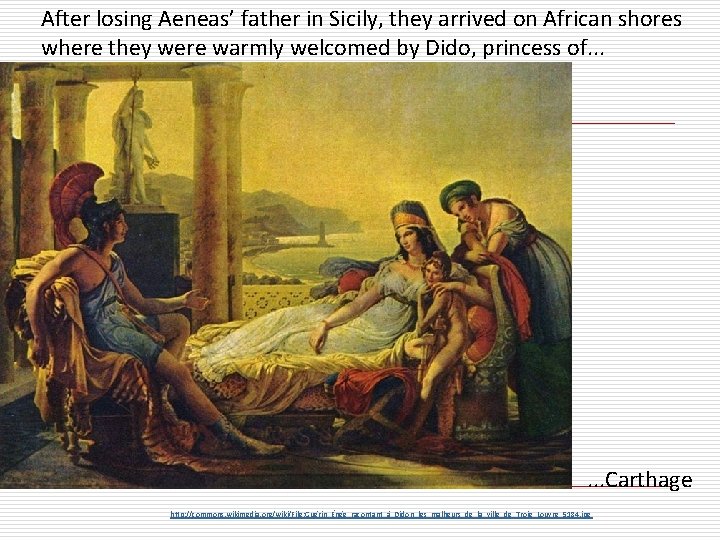The story of Aeneas XII century b C